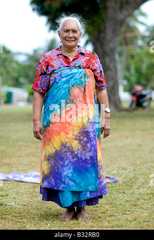 tie dye pareu cloth on Atiu Cook Islands Stock Photo - Alamy