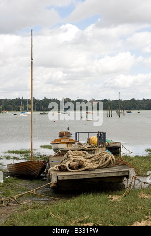 Sailing barge boats, Pin Mill, Suffolk, England Stock Photo - Alamy