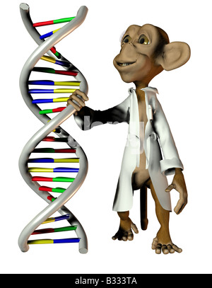 lab monkey with labcoat Stock Photo - Alamy
