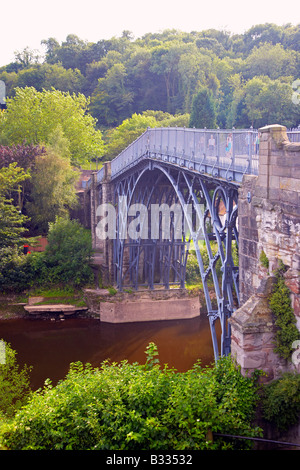 Ironbridge, England. Historic monument. Cast iron bridge built and ...