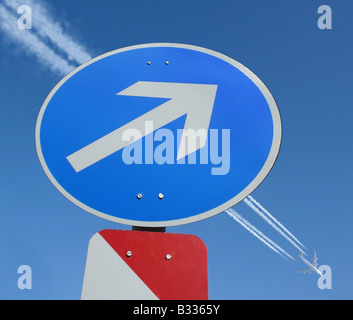plane disregarding the traffic sign Stock Photo - Alamy