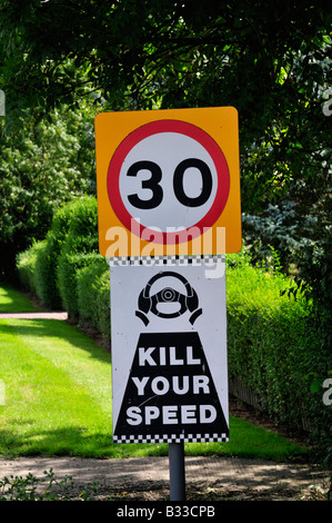Kill Your Speed road sign Stock Photo - Alamy