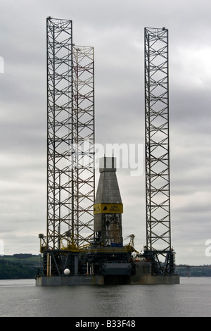 Oil Rig platform, Rowan Gorilla V11, berthed at Port of Dundee,, on the ...