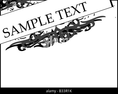 swirls and sample text Stock Photo - Alamy