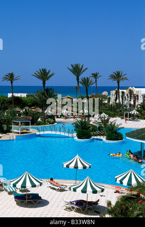 Hotel Holiday Beach in Sidi Mahres Djerba Island Tunisia Stock Photo ...