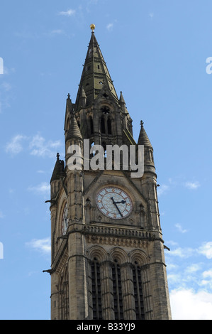 manchester town hall blue sky summer government politics building ...