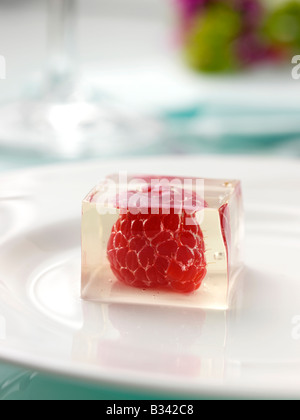 Champagne jelly canapes editorial food Stock Photo - Alamy