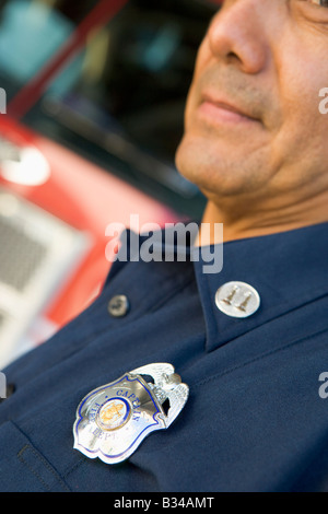 Fire captain badge Stock Photo - Alamy