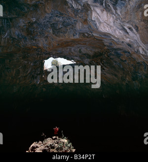Kenya, Gregory Rift, Suswa. An extensive network of huge caves and ...