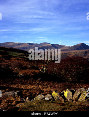 The Carneddau Range, including Carnedd Dafydd and Carnedd Llewelyn from ...