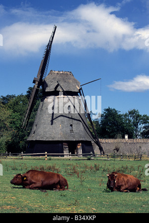 Old windmill. he Funen Village. Odense. Denmark Stock Photo - Alamy