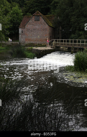 The water mill in the village of Sturminster Newton in Dorset in ...