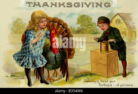 Thanksgiving; Tommy's First and Turkey's Last Picture Stock Photo - Alamy