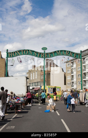 Street market, Hoxton Stock Photo - Alamy