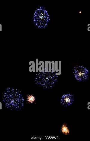 Lake Suwa Fireworks Display Stock Photo - Alamy