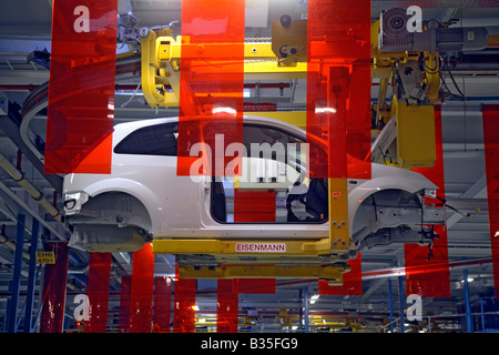 Manufacturing of Ford Fiesta and Fusion cars, Cologne, Germany Stock ...