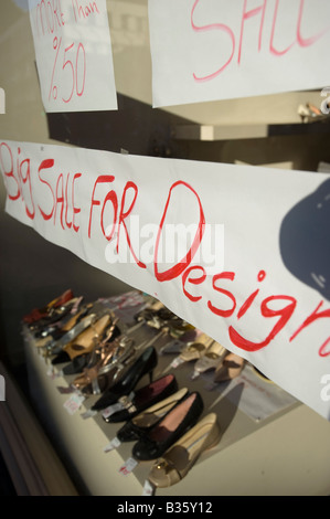 Shop window with sale sign Chelsea SW3 London United Kingdom Stock ...