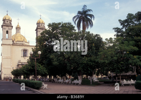 Mexico, Colima, Colima City. Plaza Principal / Town Square / Gazebo ...