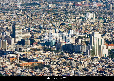 Aerial view over the city of Damascus Syria Middle East Stock Photo - Alamy