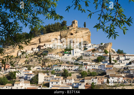 Village of Montefrio, Granada province, Spain, with its church on the ...