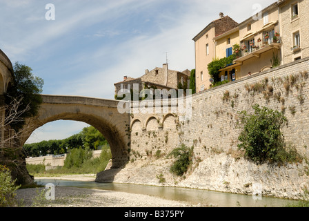 Ancient Roman bridge Vaison la Romaine Vaucluse Provence France Stock ...