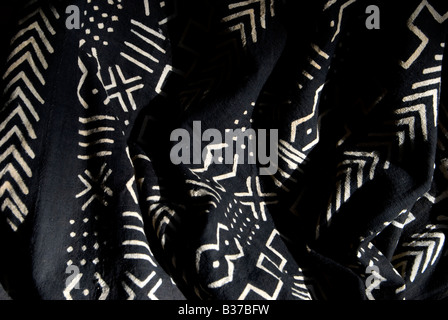 mud cloth from mali, africa Stock Photo - Alamy