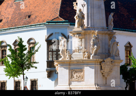 St. Trinity square in Budapest Stock Photo - Alamy