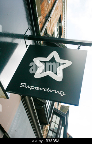 Superdrug shop sign Stock Photo - Alamy