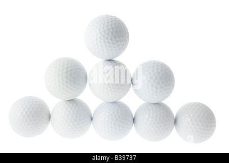 A stack of golf balls Stock Photo - Alamy