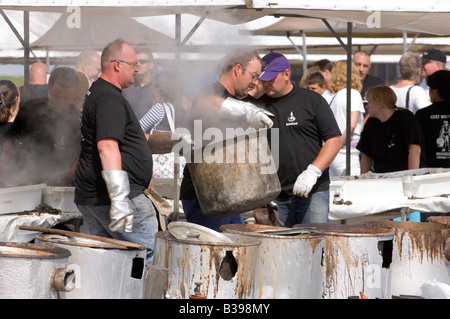 fishing village situated at the estuary shore Stock Photo - Alamy