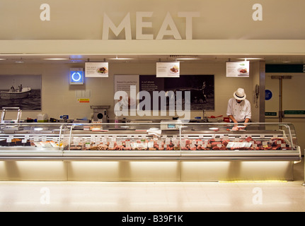 Meat Counter - Waitrose Supermarket - Berkhamsted - Hertfordshire Stock ...