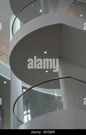 Interior of the Perlan Pearl water storage tower exhibition centre ...