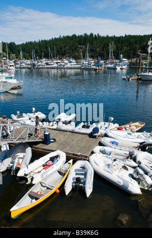 Ganges Harbour on Saltspring Island, British Columbia, Canada Stock ...