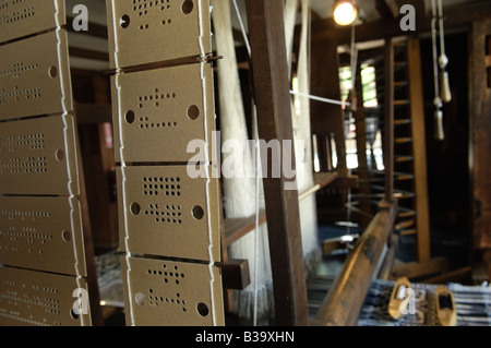 The punch cards of a 19th century Jacquard Textile Loom Stock Photo - Alamy