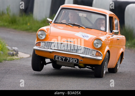 Ford Anglia Historic Race Car in Paddock at Oulton Park Motor Racing ...