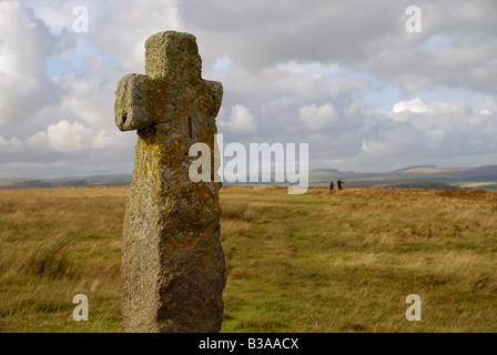 Horns cross Holne Moor Dartmoor Devon Stock Photo - Alamy