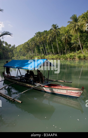 Canoe on the river, Bohol Island, Philippines Stock Photo - Alamy