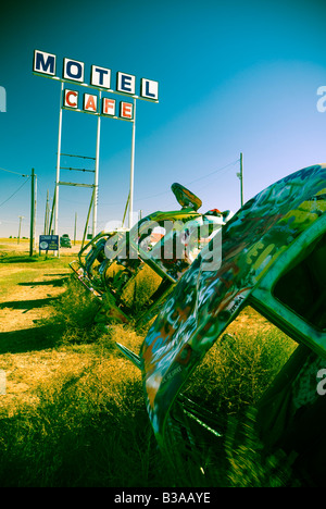 The Bug Ranch, Route 66, America, USA Stock Photo - Alamy