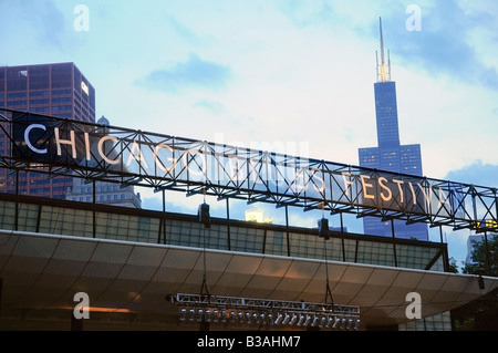 Chicago Blues Festival Sign Stock Photo - Alamy