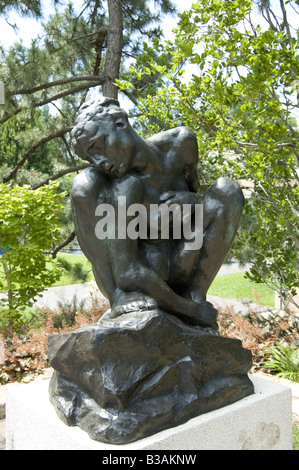 WASHINGTON DC — A bronze statue of a female figure holding an electric ...