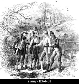 Capture of British spy John Andre and discovery of Benedict Arnold ...