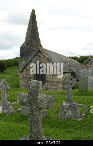 St. Enodoc church, Trebetherick, Cornwall, burial place of Sir John ...