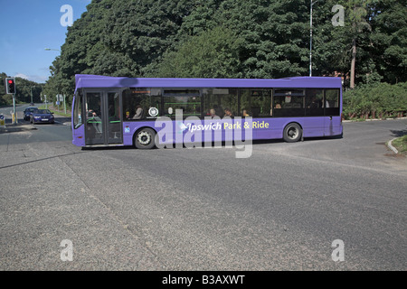 Ipswich park and Ride bus Suffolk England Stock Photo - Alamy