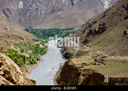 Afghani Trail in Panj River Valley in Afghanistan Stock Photo - Alamy