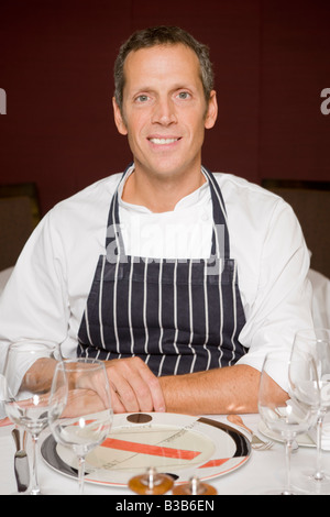 Chef Phil Howard at The Square Restaurant Mayfair London Stock Photo ...