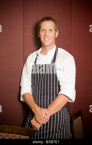Chef Phil Howard at The Square Restaurant Mayfair London Stock Photo ...