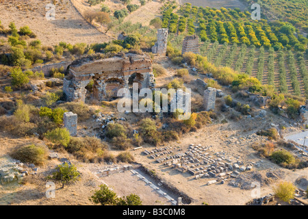 Aerial view of the ancient city of Ephesus, Selcuk, Izmir, Turkey Stock ...