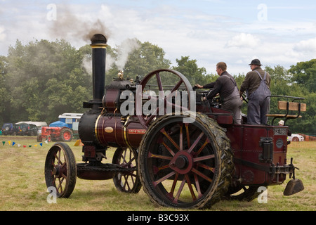 John Fowler steam powered traction engine at the Vintage vehicle and ...