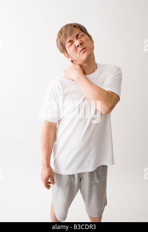 Man suffering from metabolic syndrome greedily eats chocolate barsA ...