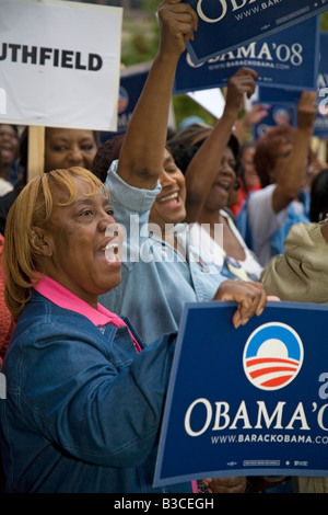 Rally for Barack Obama's Presidential Campaign Stock Photo - Alamy
